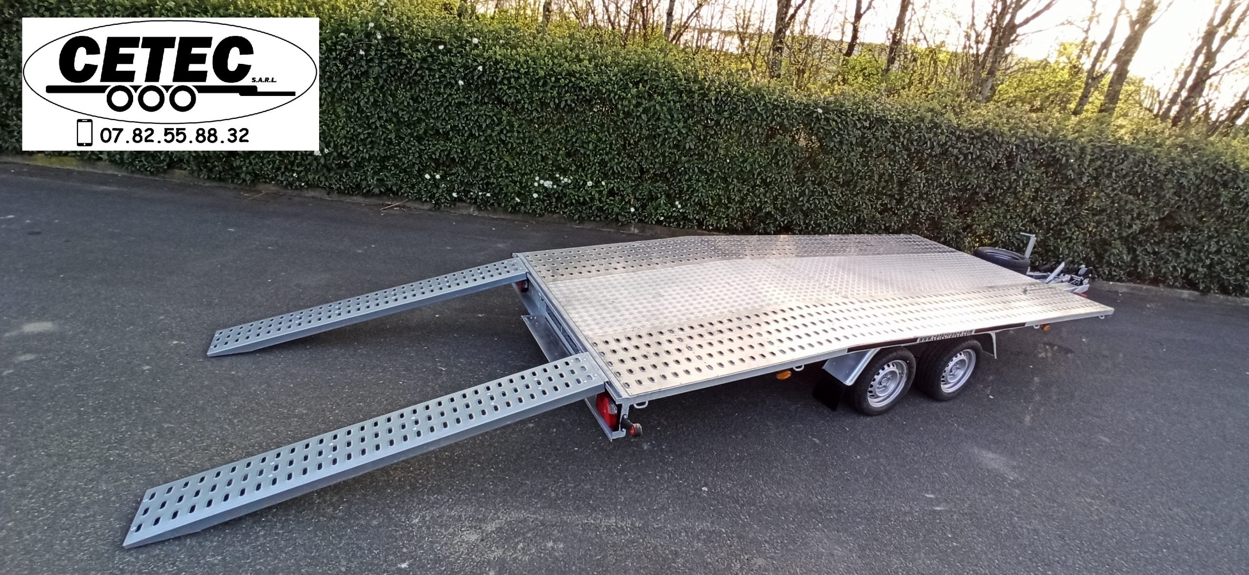 Remorque voiture - Cetec France Remorque Porte-Voiture